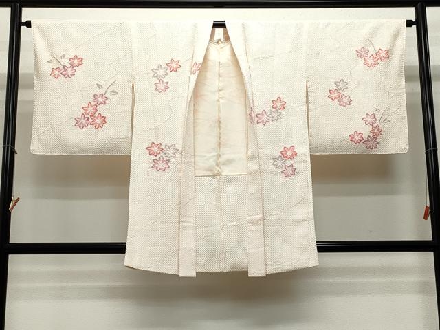 平和屋着物＃羽織　総絞り　流水花文　正絹　逸品　未使用　CAAT5836id