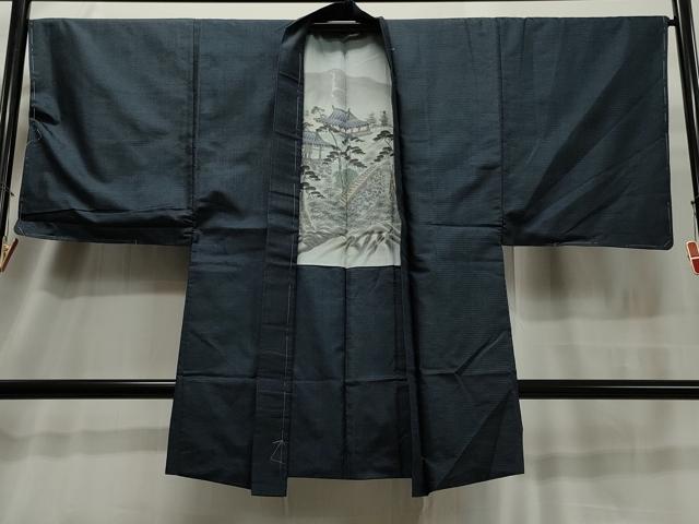 平和屋着物＃男性　本場大島紬　長羽織　100亀甲　総詰め　正絹　逸品　未使用　CAAT5872id