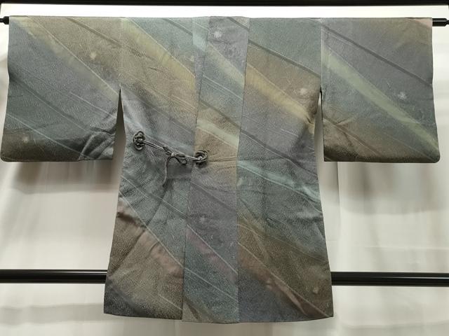 平和屋着物＃道中着　霞文　暈し染め　正絹　逸品　CAAT5875id