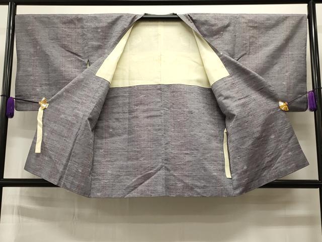 平和屋着物＃道行コート　紬地　間道　正絹　逸品　CAAT5903id 平和屋着物＃道行コート 紬地 間道 正絹 逸品 CAAT5903id