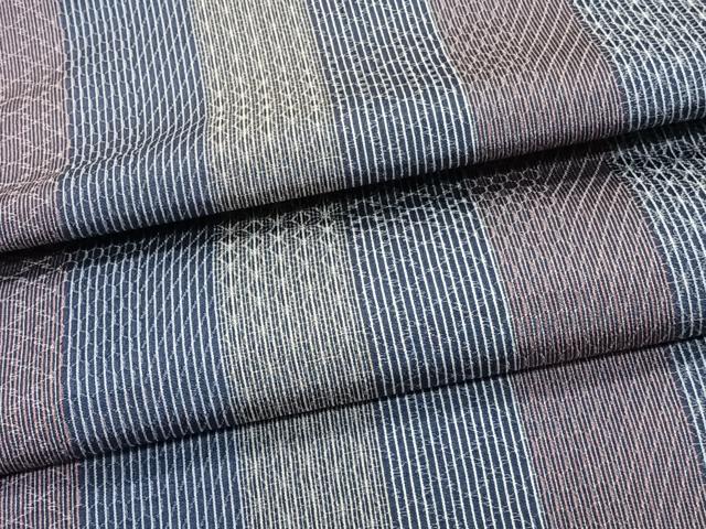 平和屋着物▽上質な小紋　単衣　間道　正絹　逸品　CAAT6587xi