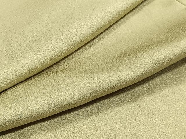 平和屋着物▽色無地　単衣　青朽葉色　洗える着物　未使用　CAAT6637xi