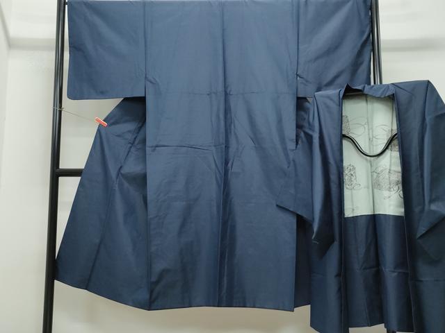 平和屋着物●男性　本場大島紬　アンサンブル　吉祥文　正絹　逸品　CAAT6891vf