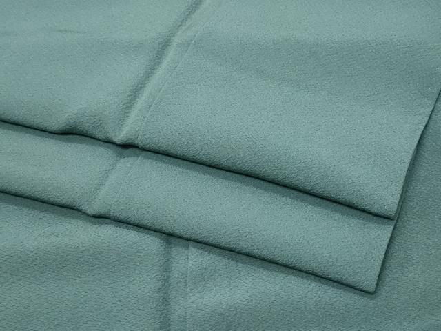 平和屋着物●上質な色無地　錆鉄御納戸色　正絹　逸品　CAAT6999vf