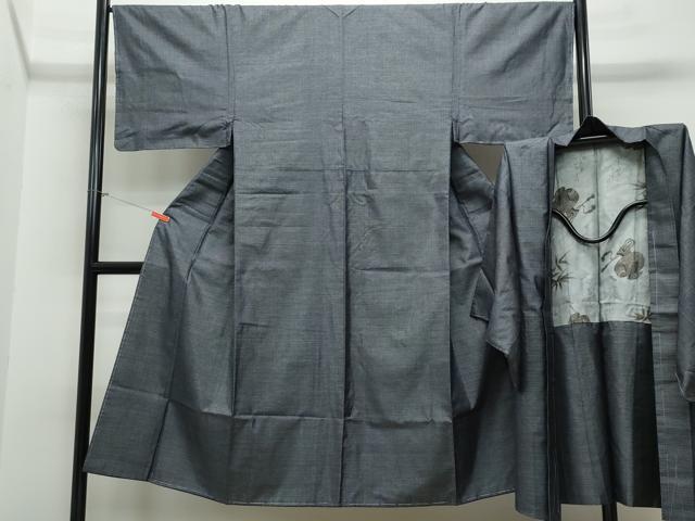 平和屋着物●男性　本場大島紬　アンサンブル　80亀甲　総詰め　正絹　逸品　未使用　CAAT7008vf