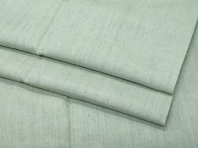 平和屋着物●本場結城紬　重要無形文化財　色無地　深川鼠色　正絹　逸品　CAAT7023vf