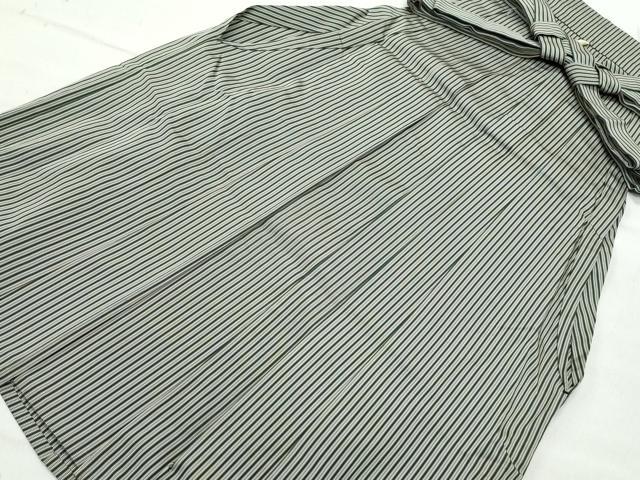 平和屋着物●男性　馬乗り袴　間道　正絹　逸品　CAAT7045vf