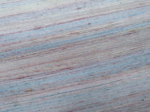 平和屋着物○紅花紬 米沢 霞文 正絹 逸品 CAAT7093vf