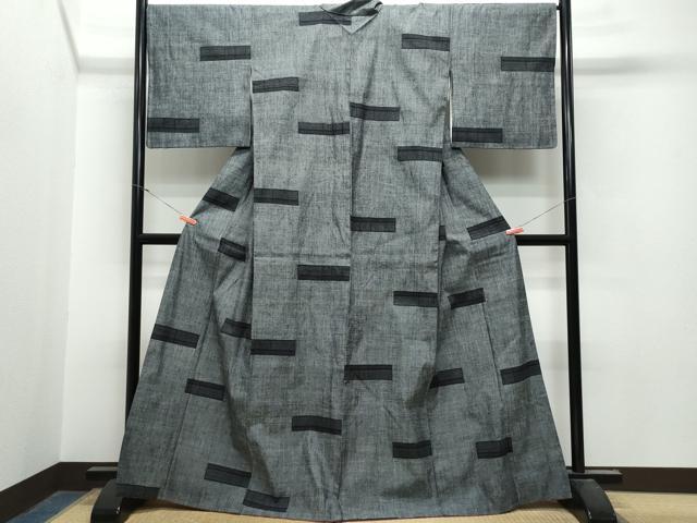 平和屋着物●本場結城紬　重要無形文化財　100亀甲　飛び亀甲　万寿菊　正絹　逸品　未使用　CAAU1858yc 平和屋着物○本場結城紬 重要無形文化財 100亀甲 飛び亀甲 万寿菊