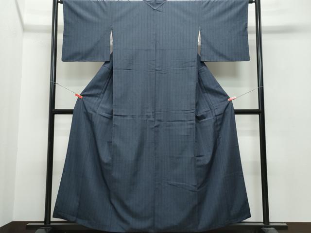 平和屋着物▽本塩沢 単衣 100亀甲 立涌文 正絹 逸品 CAAV0909ou