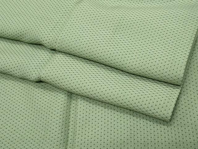 平和屋着物●上質な小紋　吉祥文　岩井茶色　正絹　逸品　CAAT7194vf