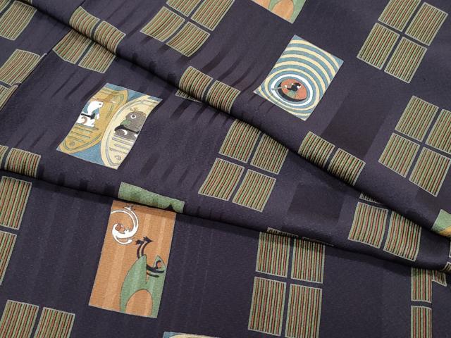 平和屋着物●上質な小紋　希少柄　日本昔話　正絹　逸品　CAAT7200vf