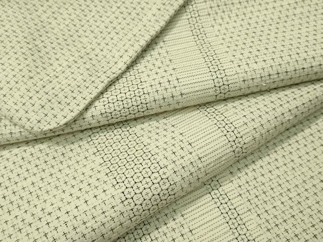 平和屋着物●上質な紬　吉祥間道　正絹　逸品　未使用　CAAT7558vp