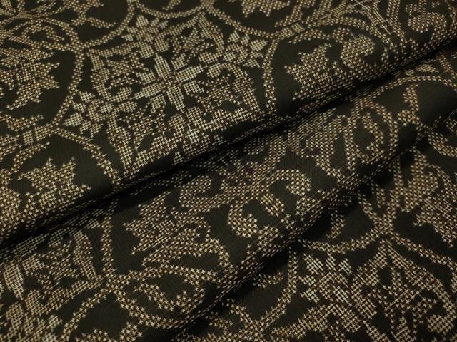 平和屋着物●本場大島紬　7マルキ　正倉院花唐草文　松坂屋扱い　正絹　逸品　CAAT7563vp