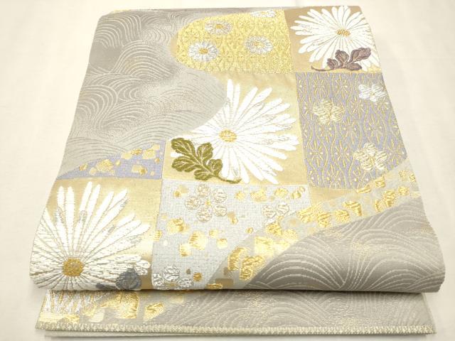 平和屋着物●西陣　伝統工芸士　京の名工　小笹宏風　六通柄袋帯　唐織綴れ　瑞宝　本金箔　正絹　逸品　CAAT8035hy