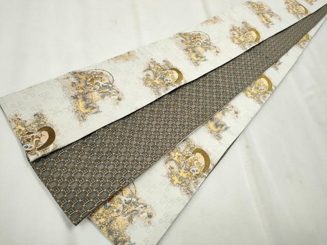 平和屋着物●両面　男性　角帯　風神雷神　CAAT8113hy