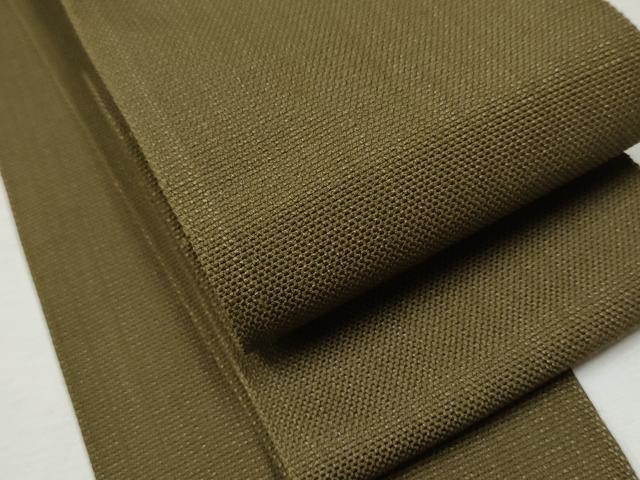 平和屋着物●男性　本場筑前博多織　角帯　栗色　正絹　逸品　CAAT8115hy