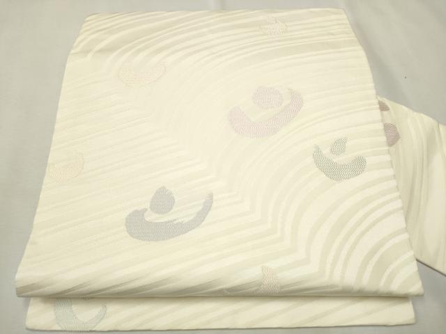 平和屋着物●九寸名古屋帯　唐織　吉祥文　正絹　逸品　CAAT8195hy