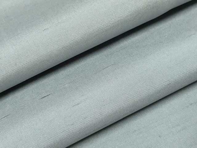 平和屋着物▽白山紬　色無地　単衣　千草鼠色　正絹　逸品　CAAT9203dy