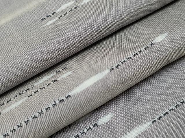 平和屋着物▽上質な紬　単衣　吉祥文　正絹　逸品　CAAT9206dy