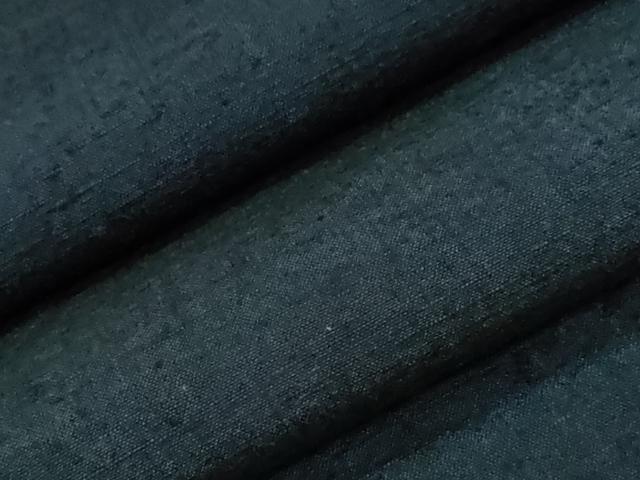 平和屋着物●男性　紬　濃紺地　キングサイズ　正絹　逸品　CAAT9307dy
