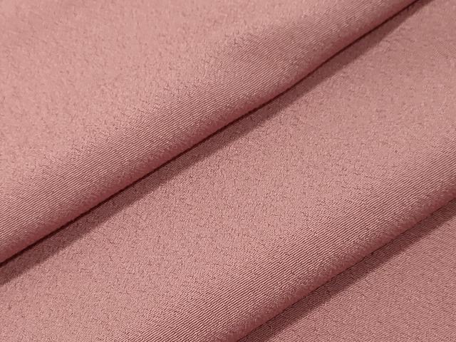 平和屋着物▽色無地　単衣　紅梅色　洗える着物　未使用　CAAT9503dy