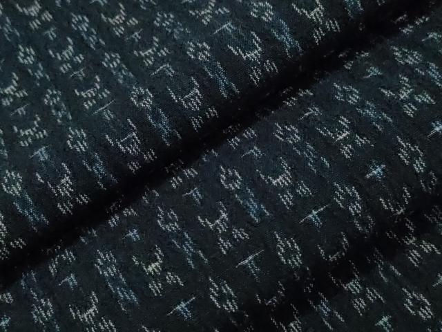 平和屋着物▽小紋　単衣　吉祥間道　CAAT9518dy