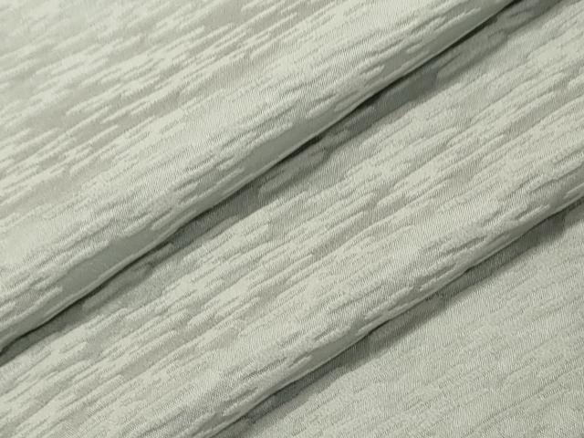 平和屋着物▽上質な色無地　単衣　エ霞地紋　青磁鼠色　正絹　逸品　CAAT9527dy