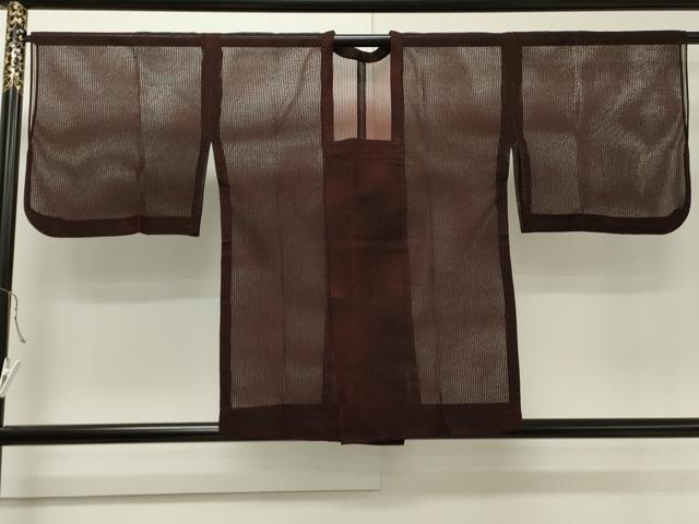 平和屋着物▽道行コート　スリーシーズン　春夏秋　塵除け　黒地　正絹　逸品　CAAT9541dy