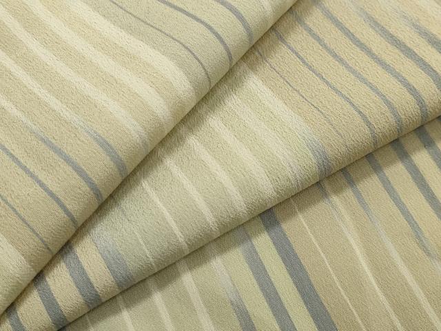 平和屋着物＊夏物　明石ちぢみ　吉祥間道　正絹　逸品　CAAT9955gh