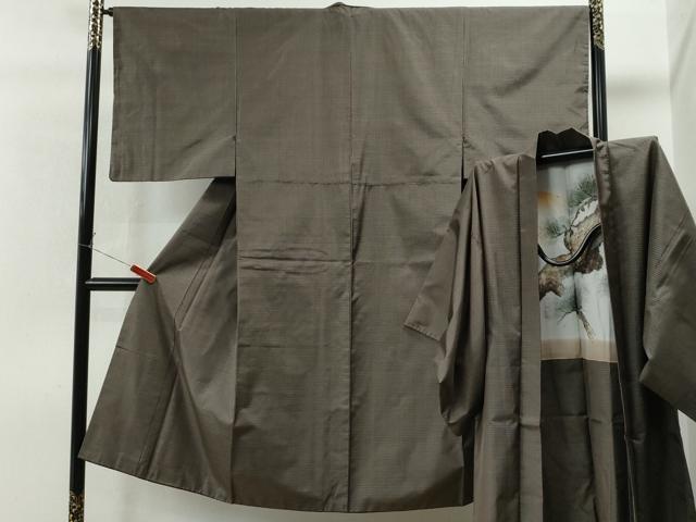 平和屋着物●男性　本場大島紬　アンサンブル　吉祥文　正絹　逸品　CAAU1610yc