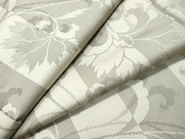 平和屋着物●上質な紬　更紗花唐草文　正絹　逸品　CAAU1676yc