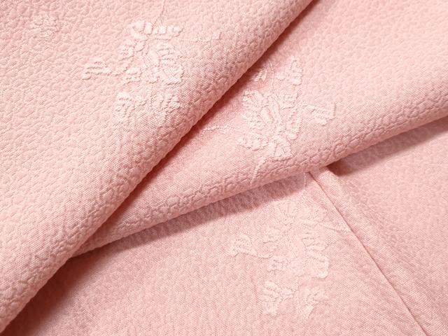 平和屋着物●上質な色無地　舞花地紋　虹色　正絹　逸品　CAAU1691yc