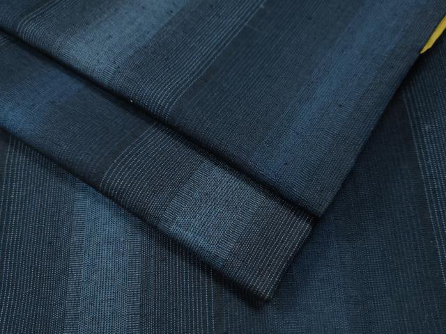 平和屋着物●上質な紬　縞　正絹　逸品　CAAU1711yc