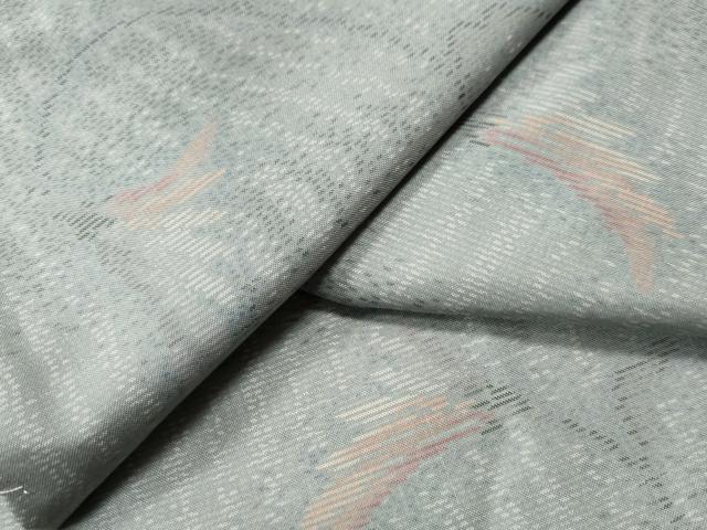 平和屋着物●本場大島紬　裏菊唐草文　正絹　逸品　未使用　CAAU1718yc