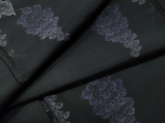 平和屋着物●本場大島紬　地空き　葡萄蔦の葉文　正絹　逸品　CAAU1750yc