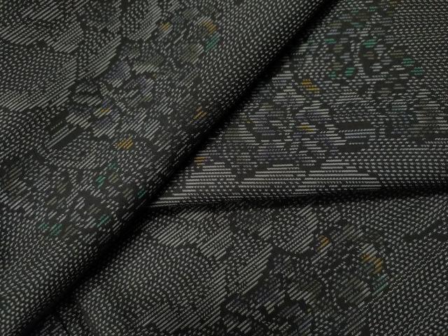 平和屋着物●本場大島紬　樹林風景文　正絹　逸品　CAAU1794yc