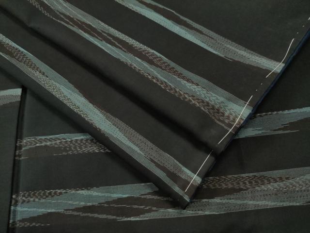 平和屋着物●本場大島紬　横段吉祥文　正絹　逸品　未使用　CAAU1897yc