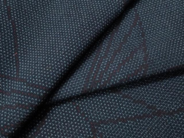 平和屋着物●本塩沢　吉祥文　正絹　逸品　CAAU1906yc