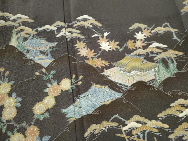 平和屋着物○名門・上野家 上野街子 清染居 訪問着 三井