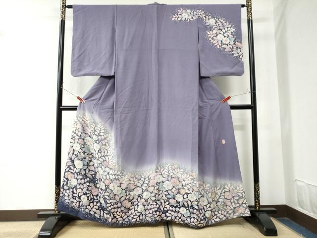 平和屋着物●越後十日町の一流染匠　桐屋・翠山工房　徳永憲峯　訪問着　辻が花　暈し染め　正絹　逸品　CAAU2030yc