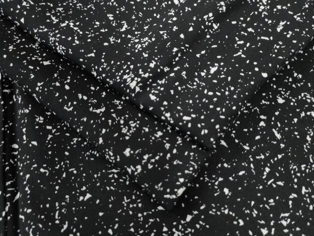 平和屋着物●上質な小紋　たたき染め　黒地　正絹　逸品　CAAU2037yc