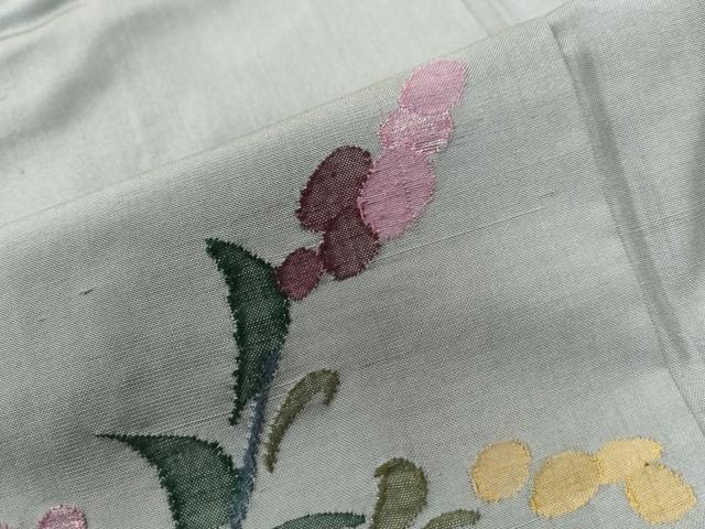 平和屋着物○西陣 宮階織物 宮繍苑 里葉 色留訪問