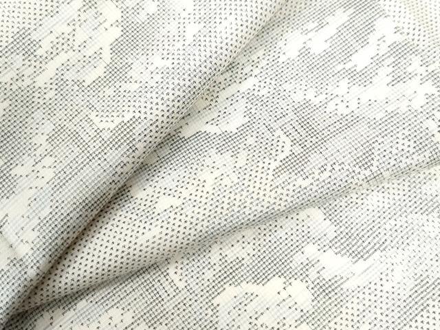 平和屋着物●本場大島紬　白大島　9マルキ　樹林風景文　正絹　逸品　未使用　CAAU2082yc