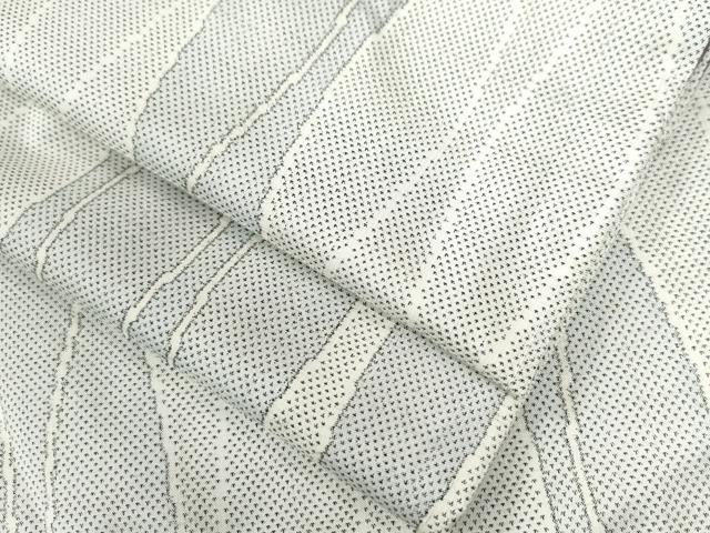 平和屋着物●本場大島紬　白大島　9マルキ　立涌文　正絹　逸品　CAAU2101yc