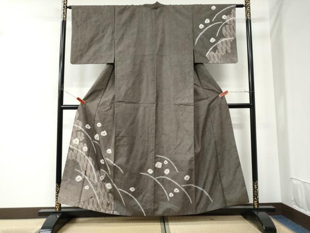 平和屋着物●訪問着　絞り　吉祥文　正絹　逸品　CAAU2165yc