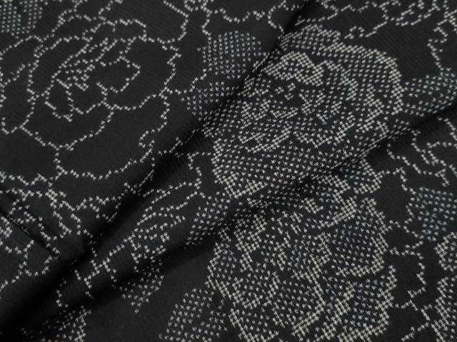 平和屋着物●本場大島紬　7マルキ　牡丹　正絹　逸品　未使用　CAAU2170yc