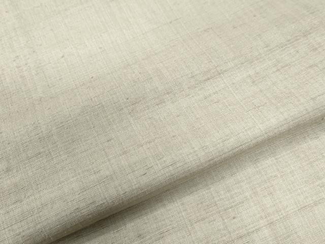 平和屋着物○男性 結城紬 色無地 練色 正絹 逸品 CAAU2403yc