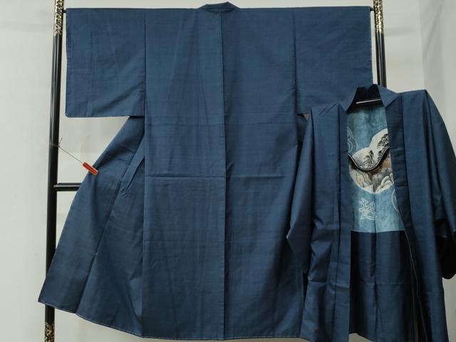 平和屋着物●男性　本場大島紬　アンサンブル　120亀甲　総詰め　正絹　逸品　未使用　CAAU2492yc