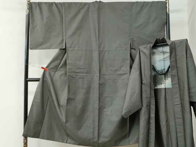 平和屋着物●男性　本場大島紬　アンサンブル　120亀甲　総詰め　正絹　逸品　CAAU2583yc